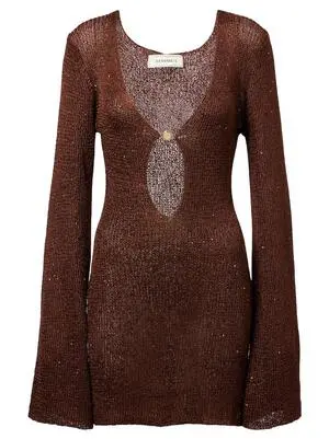 BANANHOT Rey Sequined Minidress - Brown