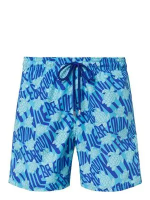Vilebrequin Printed Swim Trunks - Blue