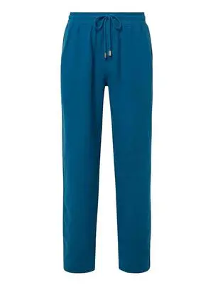 Vilebrequin Linen Wide-leg Pants - Blue