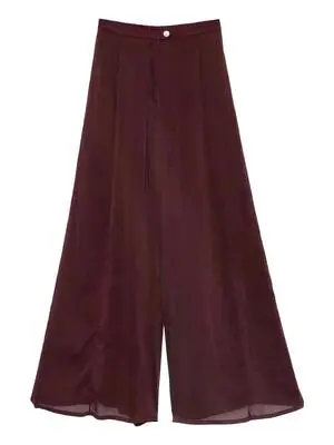 FORTE_FORTE Cropped Palazzo Pants - Red