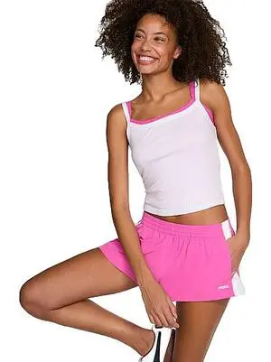 Pink Tech Woven Retro Shorts - Pink