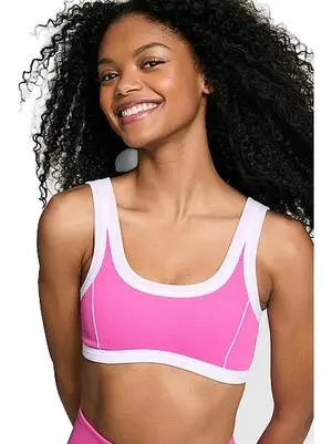Pink The Wave Soft Seamless Contour Sports Bra - Pink