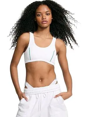 Pink The Wave Soft Seamless Contour Sports Bra - White,ivory