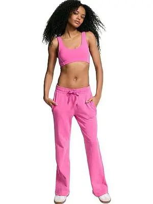Pink PINK Lightweight Lounge Flare Pants Pink
