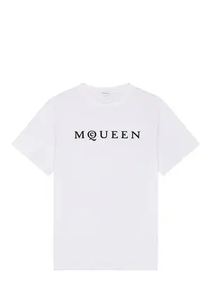 Alexander McQueen T-shirt In White - White & Black
