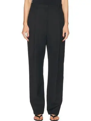 ST. AGNI Tailored Pleat Pant - Black