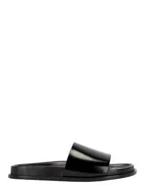Saint Laurent Nichols Slide Sandal - Nero