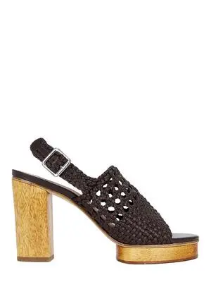 Staud Martina Platform Sandals - Espresso