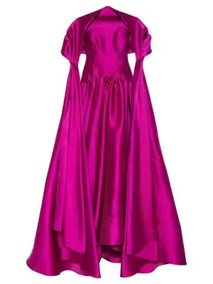 Solace London Satin Gown - Pink