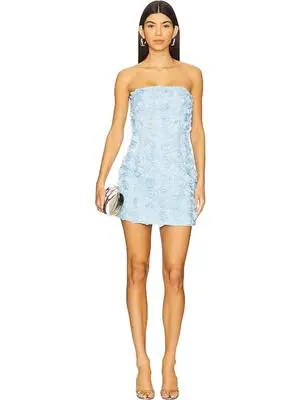RUNAWAY THE LABEL Bloom Mini Dress - Blue