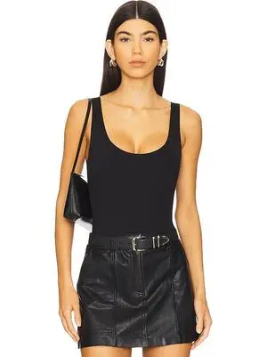 Commando Neoprene Tank Bodysuit - Black
