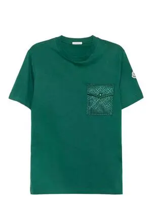 Moncler Monogram Cotton T-shirt - Green
