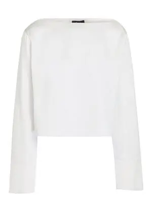 THEORY Cropped Satin Top