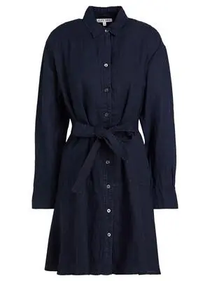 ALEX MILL Alex Mill Linen Mini Shirt Dress Navy