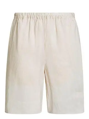 Loulou De Saison Loulou Studio Andra Linen-silk Shorts - Ivory