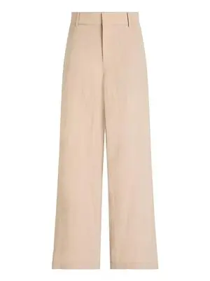 Vince Wide-leg Lyocell-blend Pants - Beige