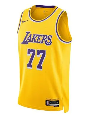 Nike Los Angeles Lakers Icon Edition Dri-fit Nba Swingman Jersey - Yellow