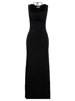 Patrizia Pepe Maxi Trapeze Dress - Black