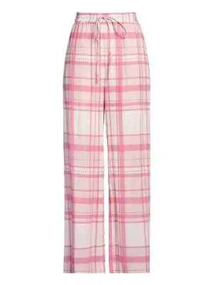 BALLANTYNE Tartan-patterned Wide Leg Pants - Pink