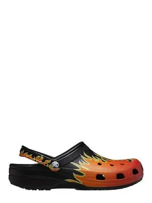 CROCS Classic Clog Flames - Black