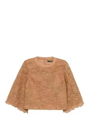 Karl Lagerfeld Embroidery Blouse - Brown