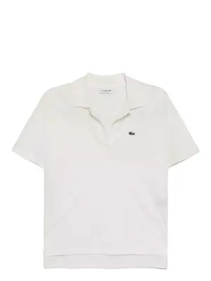 Lacoste Fluid Piqué Polo Top - White