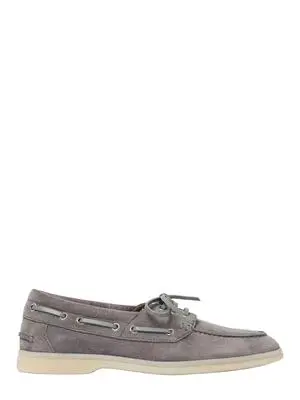 SCAROSSO Lia Boat Shoes - Grey