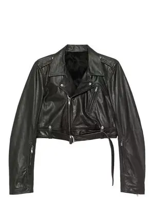 Rick Owens Luke Stooges Biker Jacket - Black