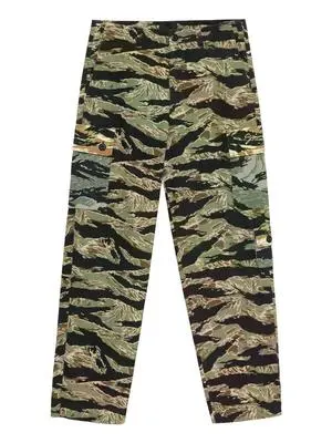 Givenchy Givenchy Camouflage-Pattern Cargo Trousers Green