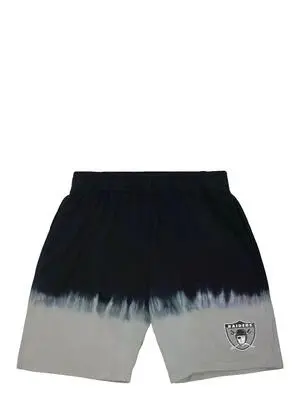 Mitchell & Ness Nfl Oakland Raiders Tie-dye Shorts - Black