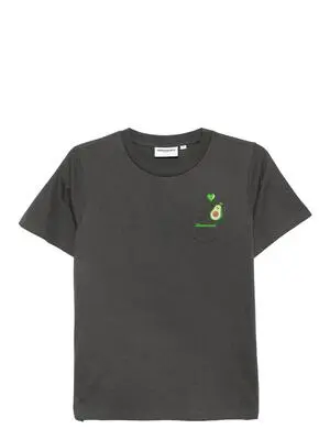 CHOCOOLATE Logo-embroidered T-shirt - Grey