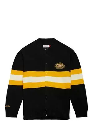 Mitchell & Ness Nhl 100th Anniversary Bruins Cardigan - Black