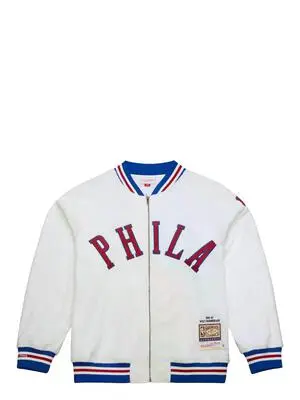 Mitchell & Ness Nba 76ers 1966 Wilt Chamberlain Philadelphia 76ers Jacket - White