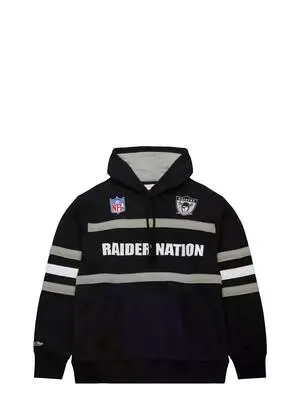 Mitchell & Ness Nfl Head Coach Vintage Logo Raiders Hoodie - Black