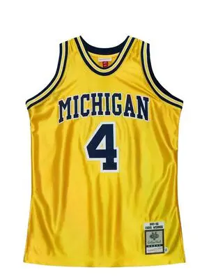 Mitchell & Ness 1991/92 Chris Webber Michigan Wolverines Swingman Jersey - Yellow