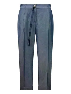 Liu Jo Knitted Cropped Trousers - Blue