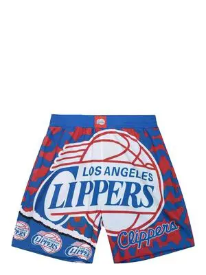 Mitchell & Ness Nba La Clippers Jumbotron 2.0 Sublimated Shorts - Blue