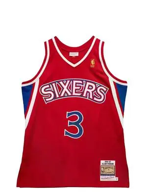Mitchell & Ness Nba Philadelphia 76ers 96 Allen Iverson Authentic Jersey - Red