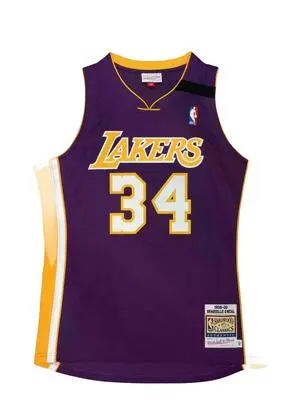 Mitchell & Ness Nba La Lakers 1999 Shaquille O'neal Authentic Jersey - Purple