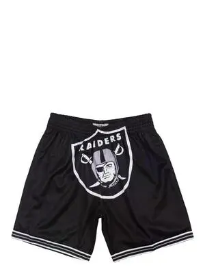 Mitchell & Ness Nba Oakland Raiders Big Face Shorts - Black