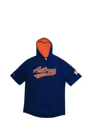 Mitchell & Ness Houston Astros Mlb Short-sleeve Hoodie - Blue