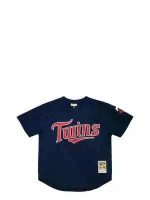 Mitchell & Ness Mlb Minnesota Twins 2002 David Ortiz Authentic Bp Pullover - Blue
