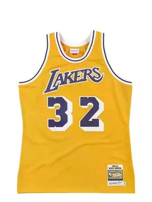 Mitchell & Ness Nba La Lakers 84 Magic Johnson Authentic Home Jersey - Yellow