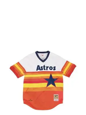 Mitchell & Ness Mlb Houston Astros 80 Nolan Ryan Home Jersey - Orange