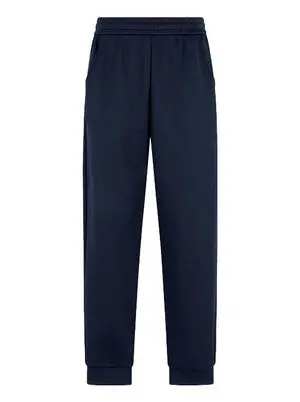 Giorgio Armani Modal-blend Double-jersey Joggers - Navy