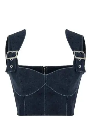 JENDUE Vonk Belted Top - Ever Blue