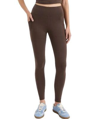 PACT On The Go-to Pocket Legging Made With Organic Cotton - Cocoa