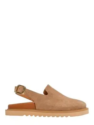 FOREVER & ALWAYS SHOES Forever & Always Shoes Laby Leather Clogs Cognac Suede Leather