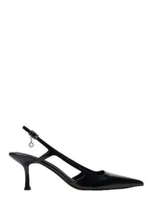 Maje Patent Leather Slingback Pumps - Black