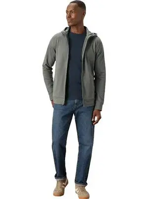 PACT Organic Cotton Stash French Terry Zip Hoodie - Castor Grey